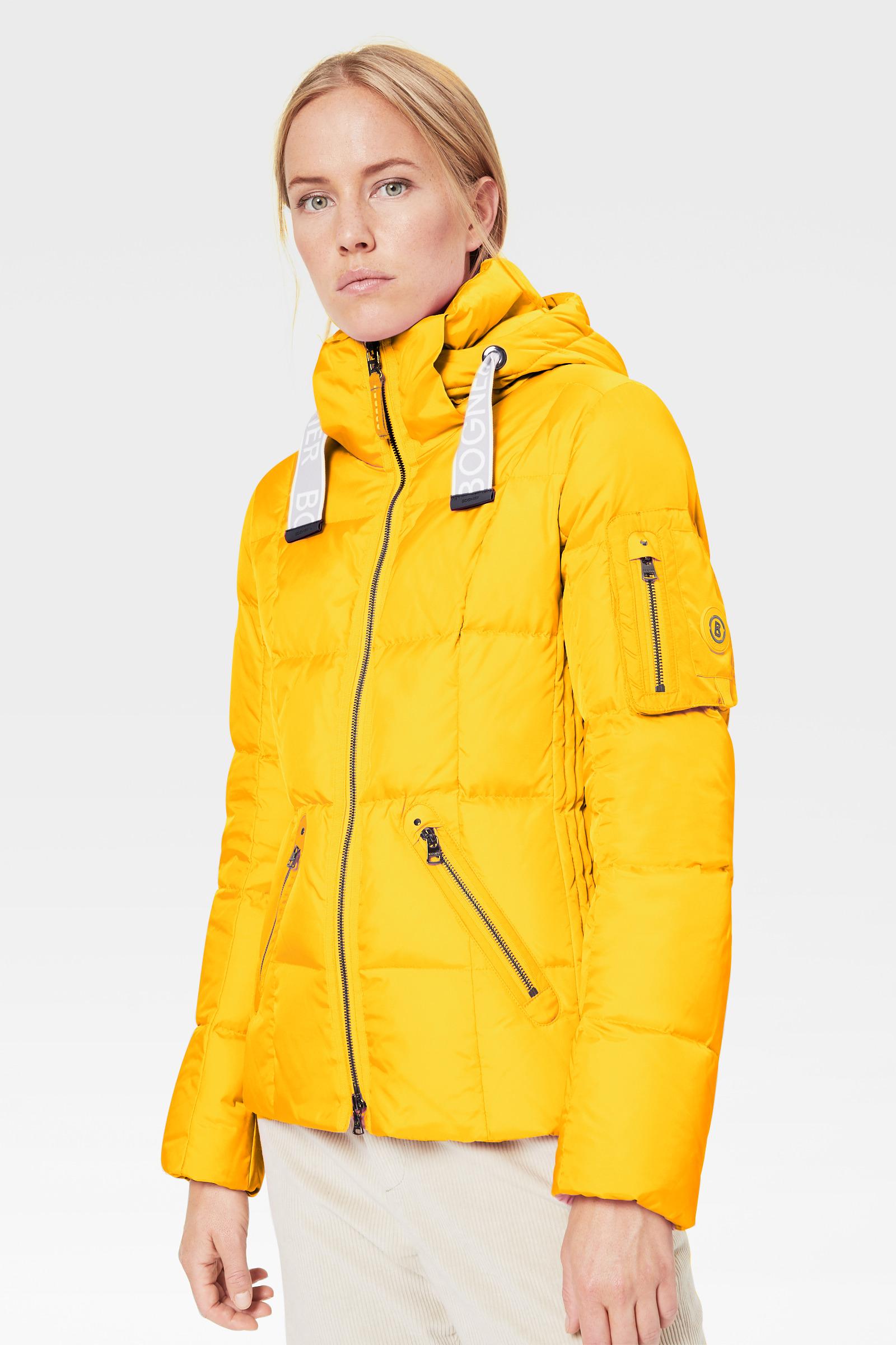 Bogner Felina Down Jacket In Sun Yellow - Lyst