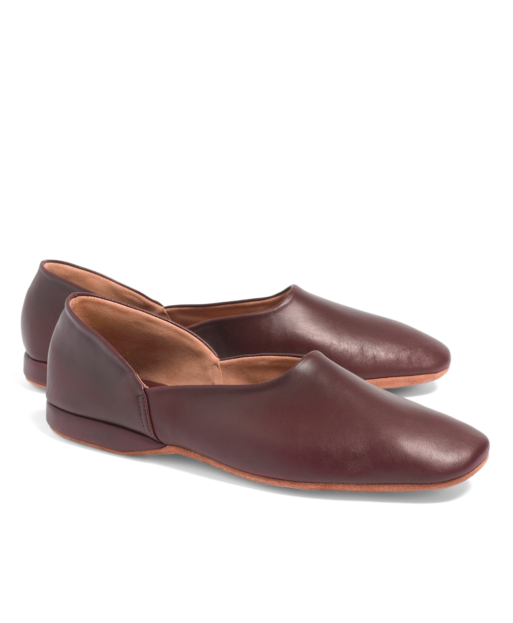 Brooks Brothers Nappa Full Slippers in Brown for Men - Lyst