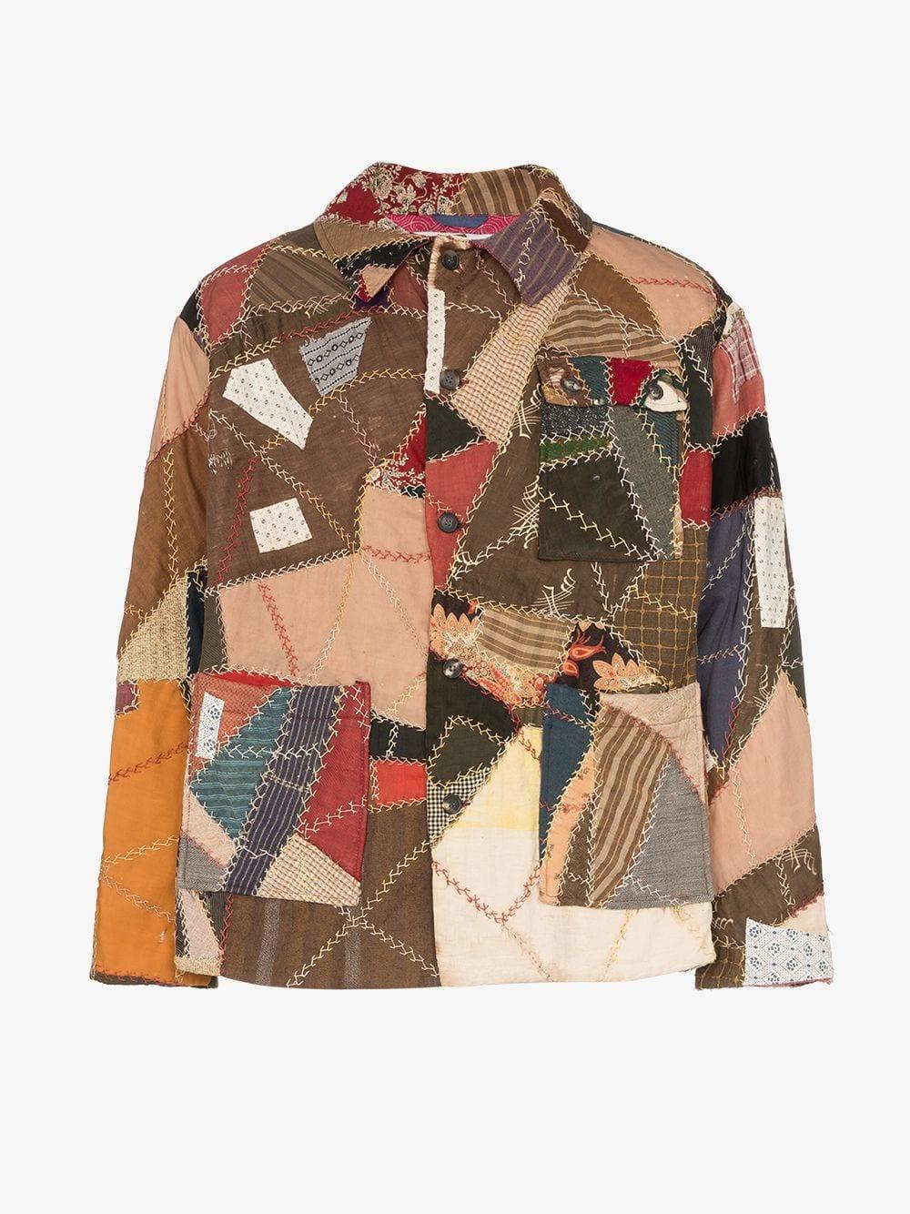 Bode Edwardian Patchwork Quilted Cotton Jacket for Men - Lyst