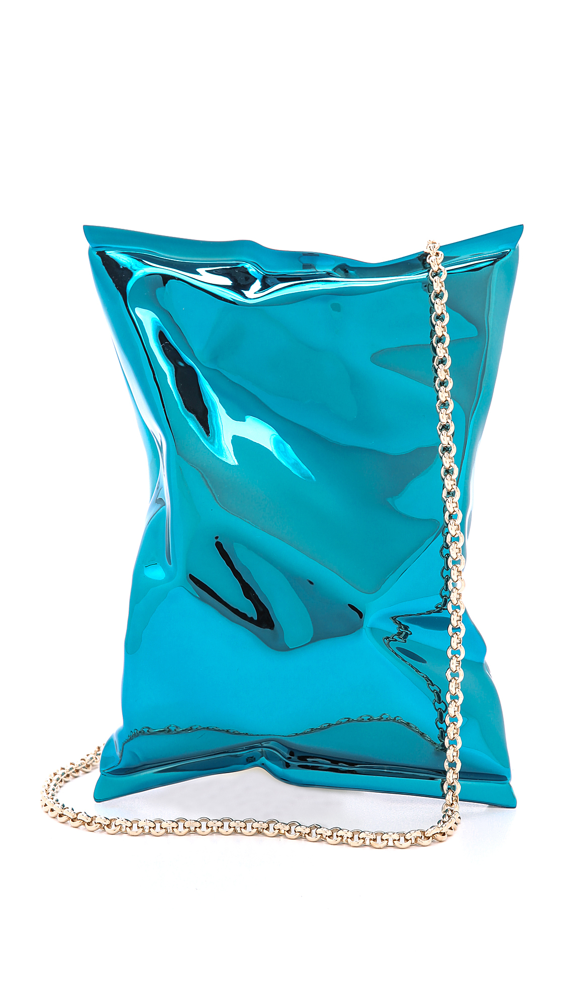 Anya hindmarch Crisp Packet Clutch London Blue in Blue | Lyst