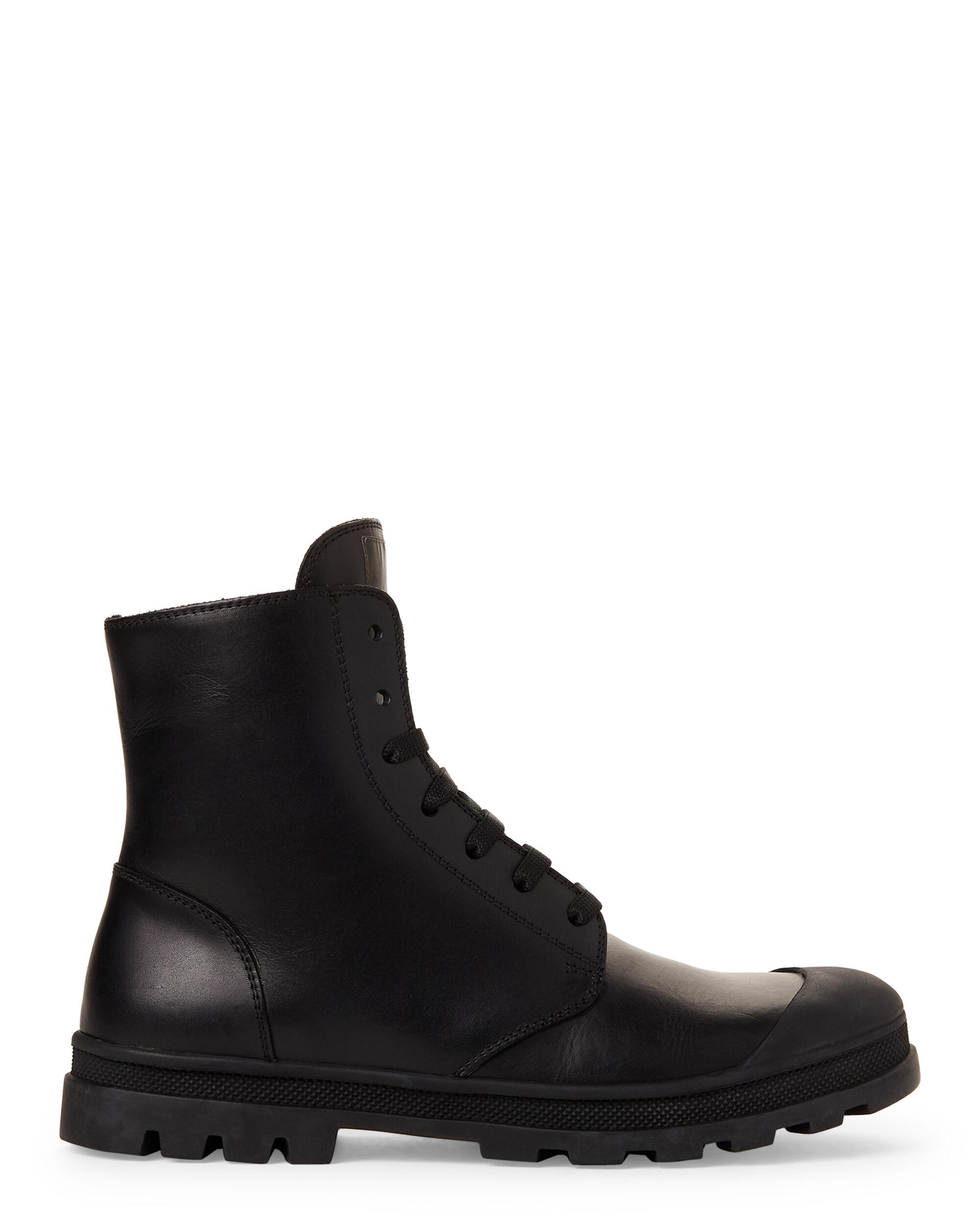 Jil Sander Black Leather Lace-up Boots in Black for Men - Lyst