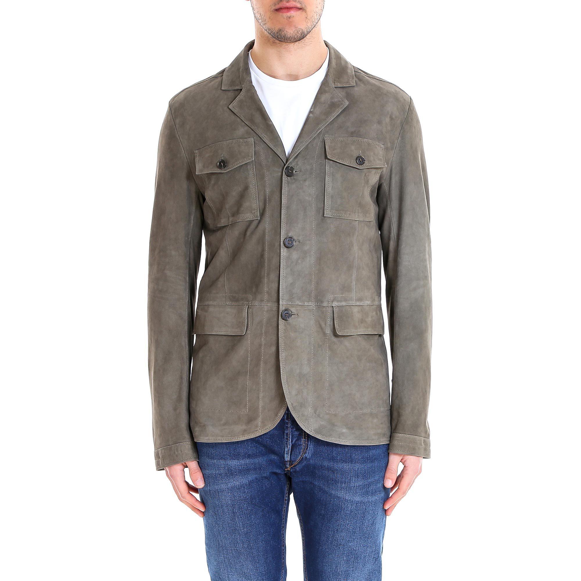 Lyst - DESA NINETEENSEVENTYTWO Collared Jacket in Green for Men