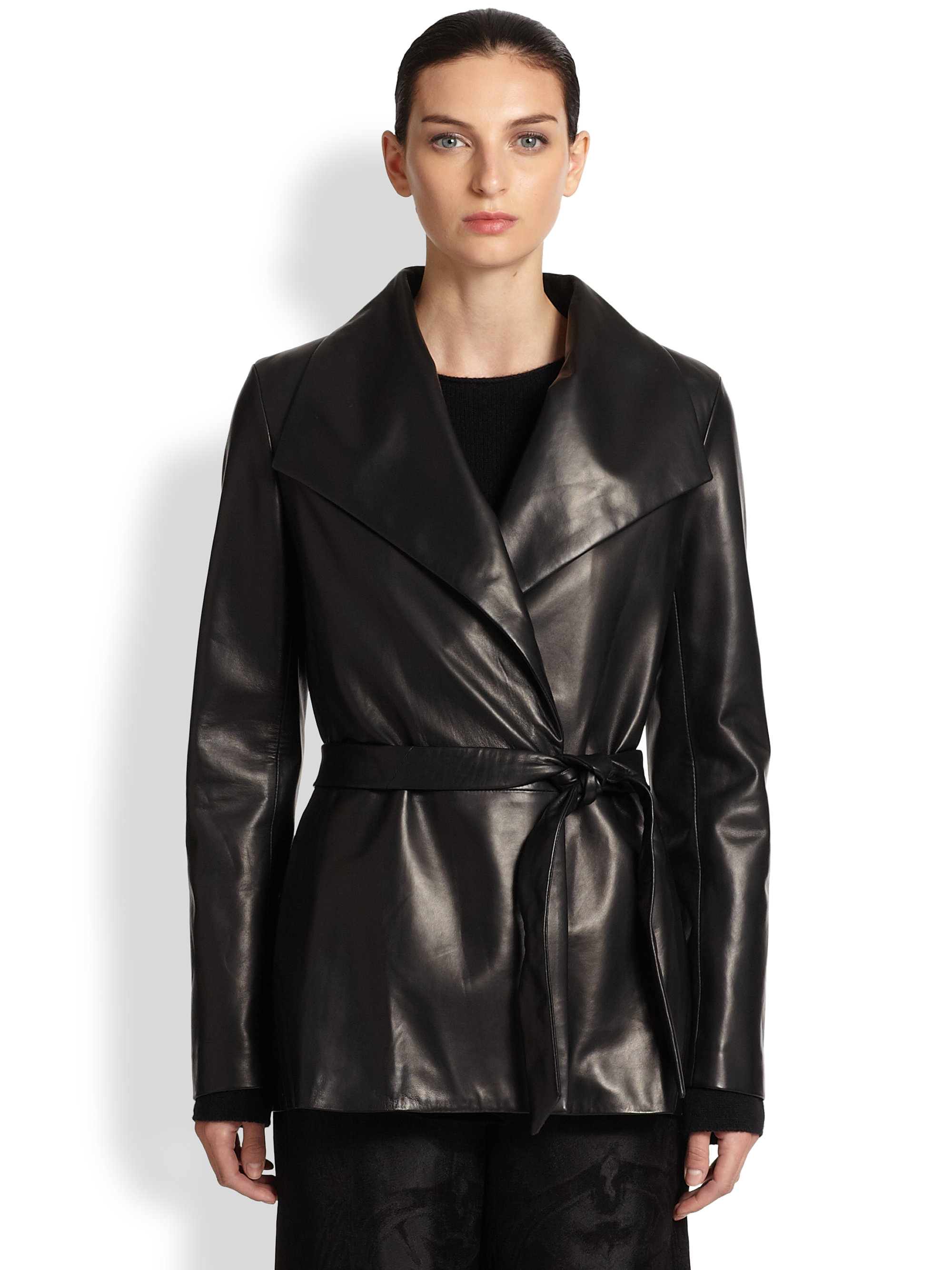 Lyst - The Row Shaltin Leather Jacket in Black