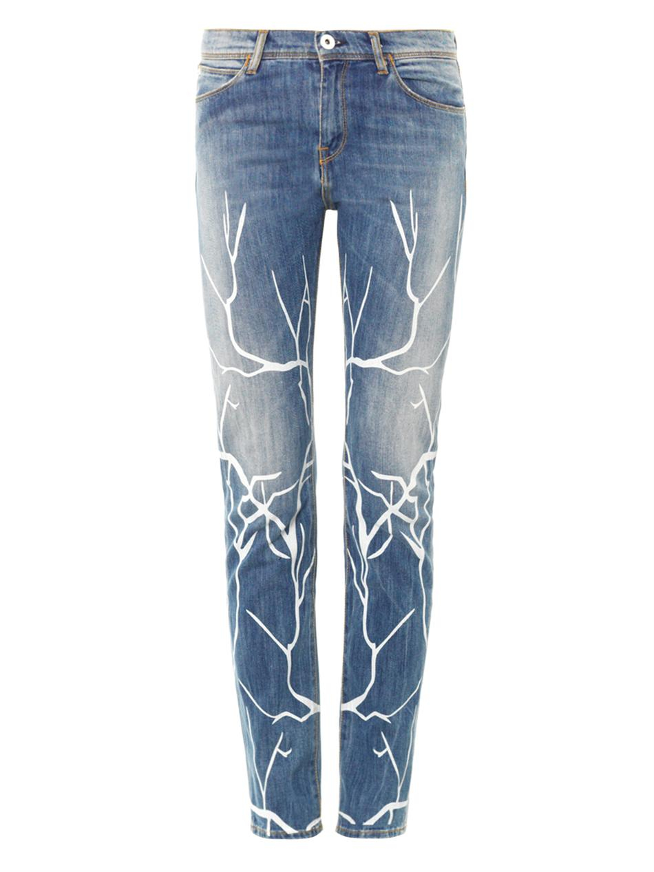 Each X Other Branch Highrise Slouchy Skinny Jeans in Blue | Lyst