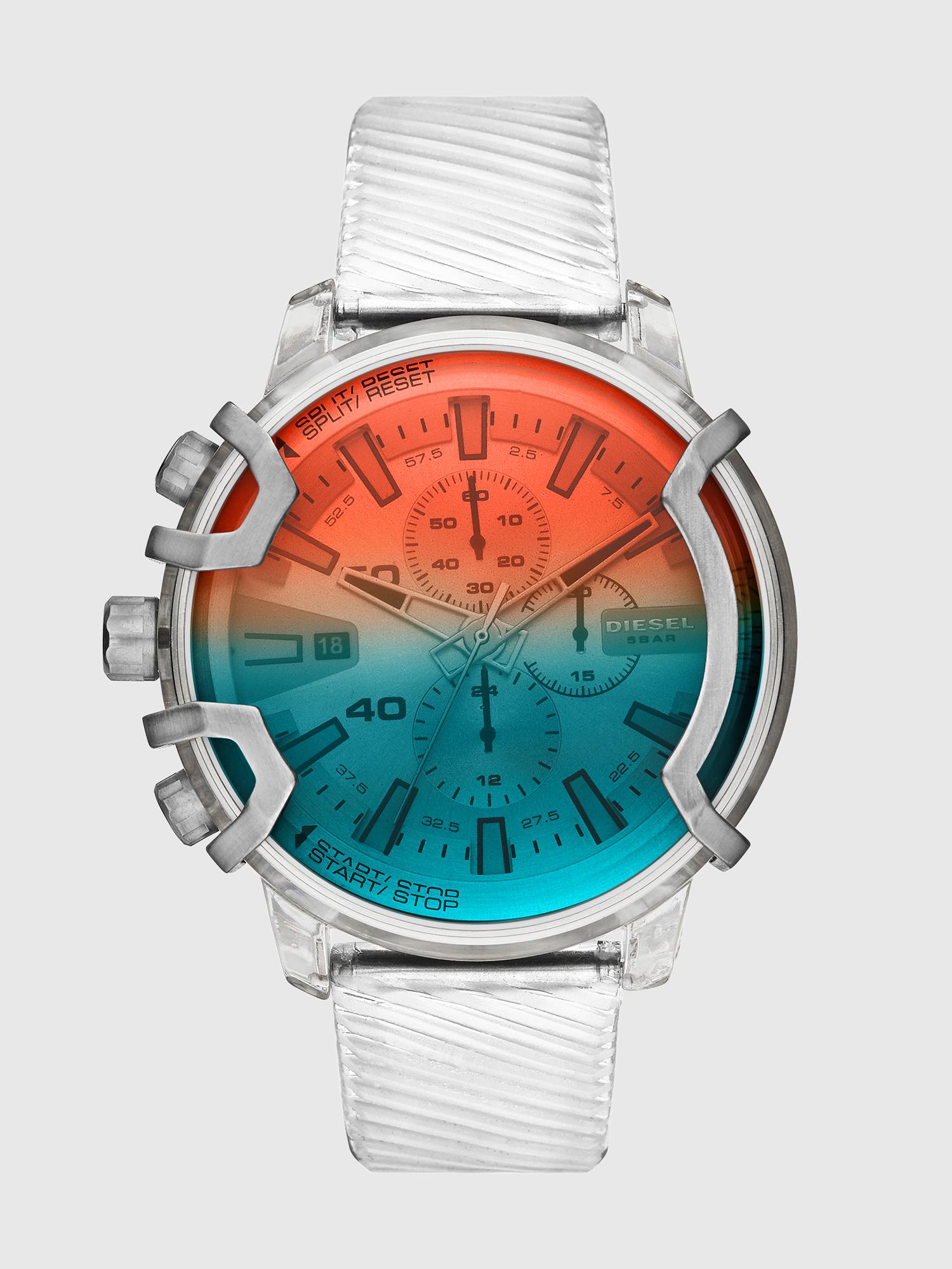 DIESEL Synthetic Dz4521 Griffed Chronograph White Watch for Men - Lyst