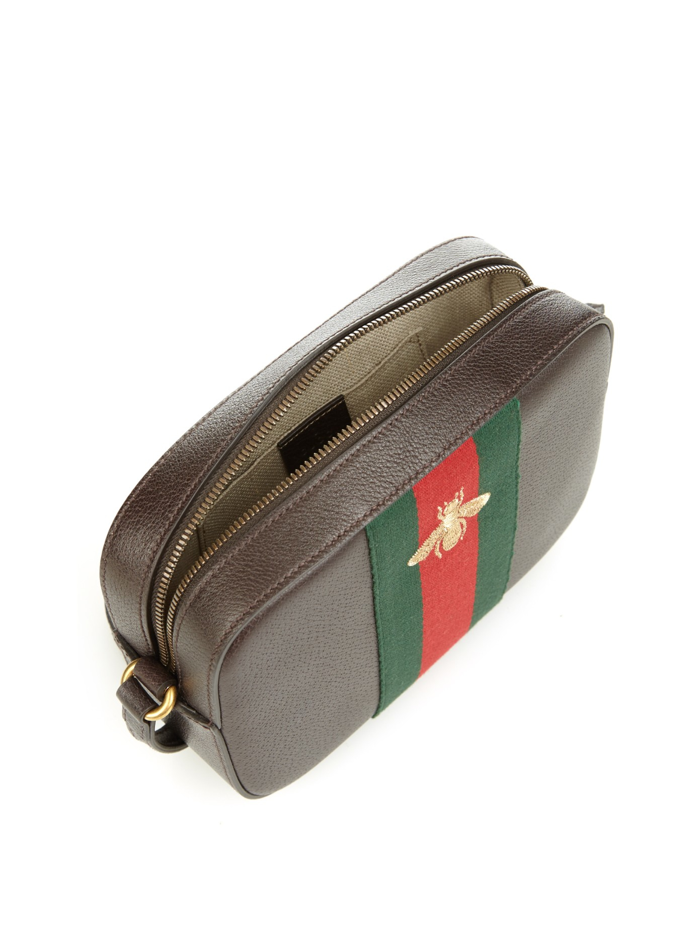 Gucci Bee Embroidered Crossbody Bag | semashow.com