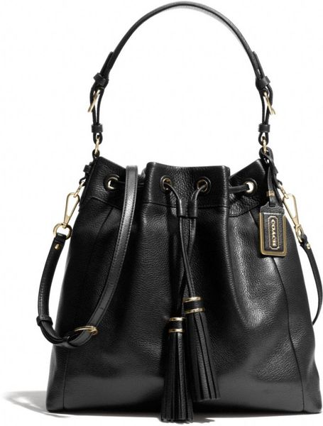 Coach Leather Drawstring Bucket Bag | semashow.com