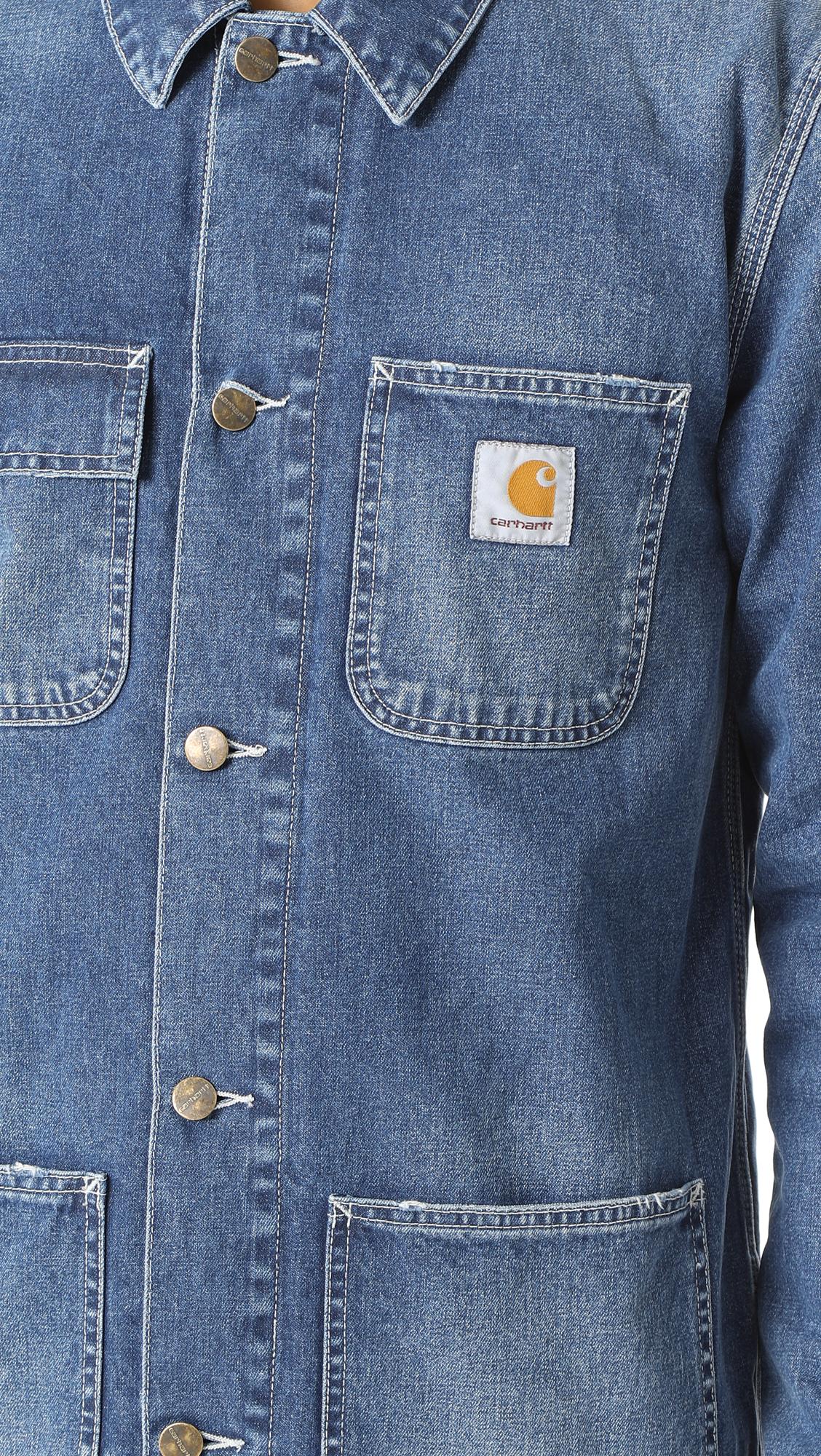 Lyst - Carhartt Wip Denim Michigan Chore Coat in Blue for Men