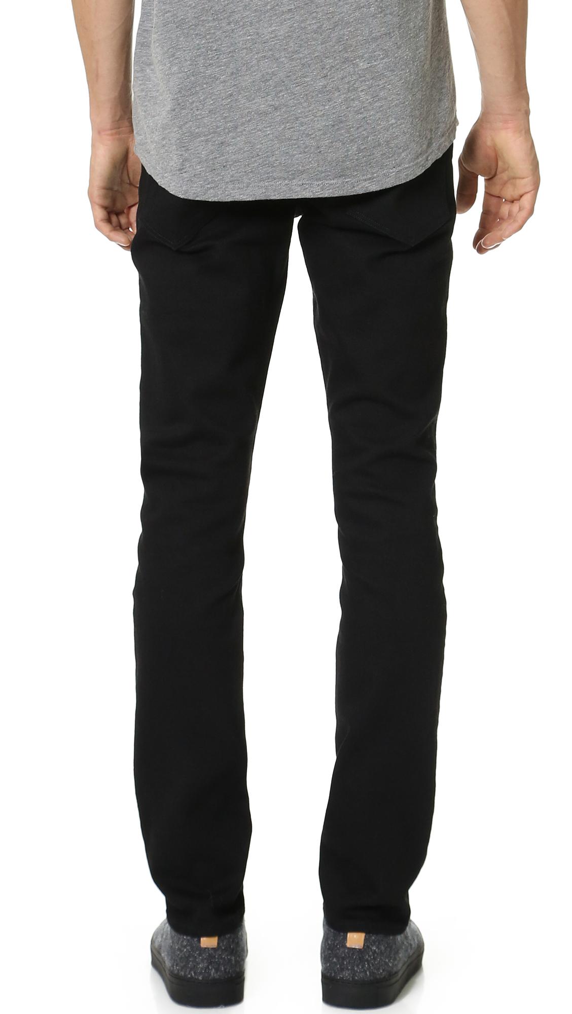 Baldwin Denim 76 Slim Stretch Jeans in Black for Men - Lyst
