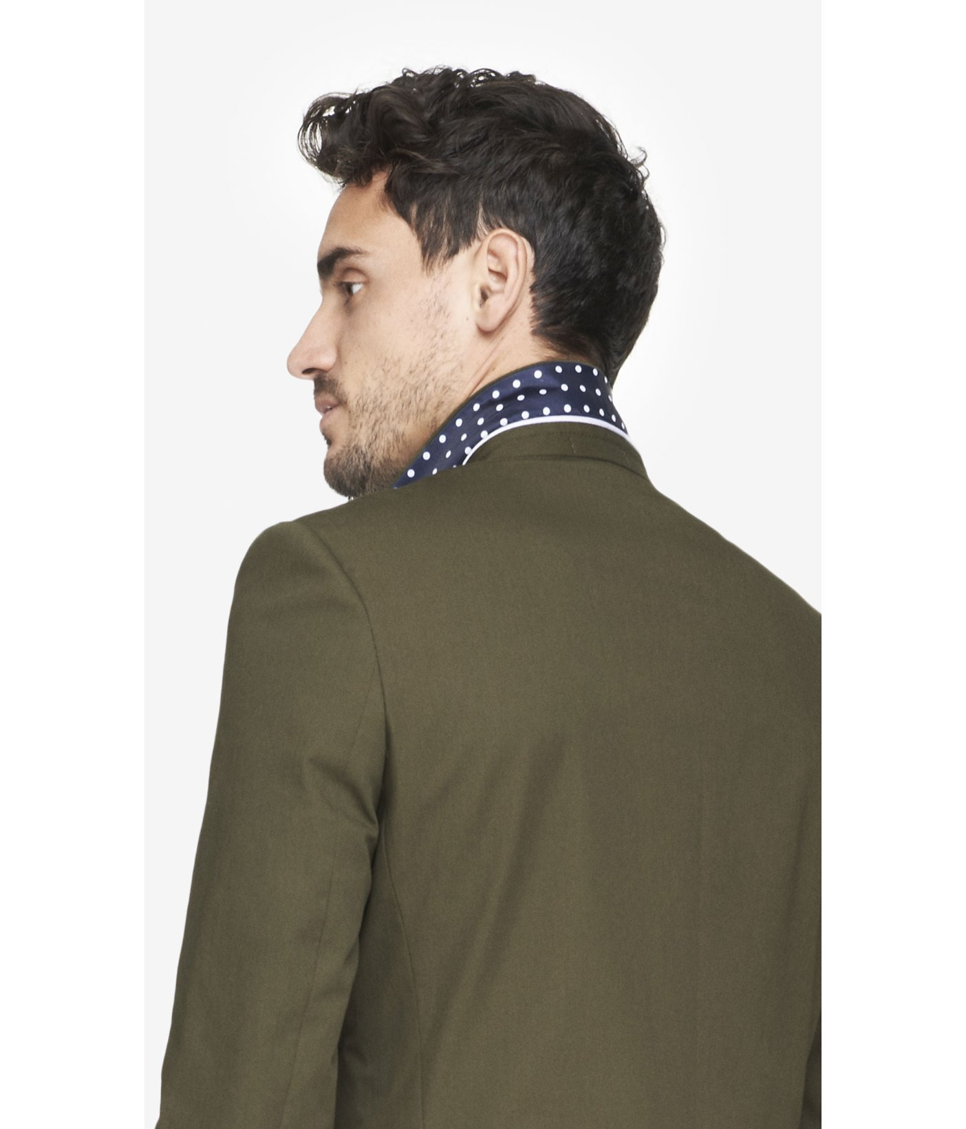 Lyst Express Slim Photographer Twill Olive Blazer In Green For Men