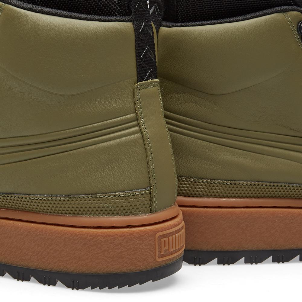 Lyst - Puma The Ren Leather Sneaker Boots in Green for Men