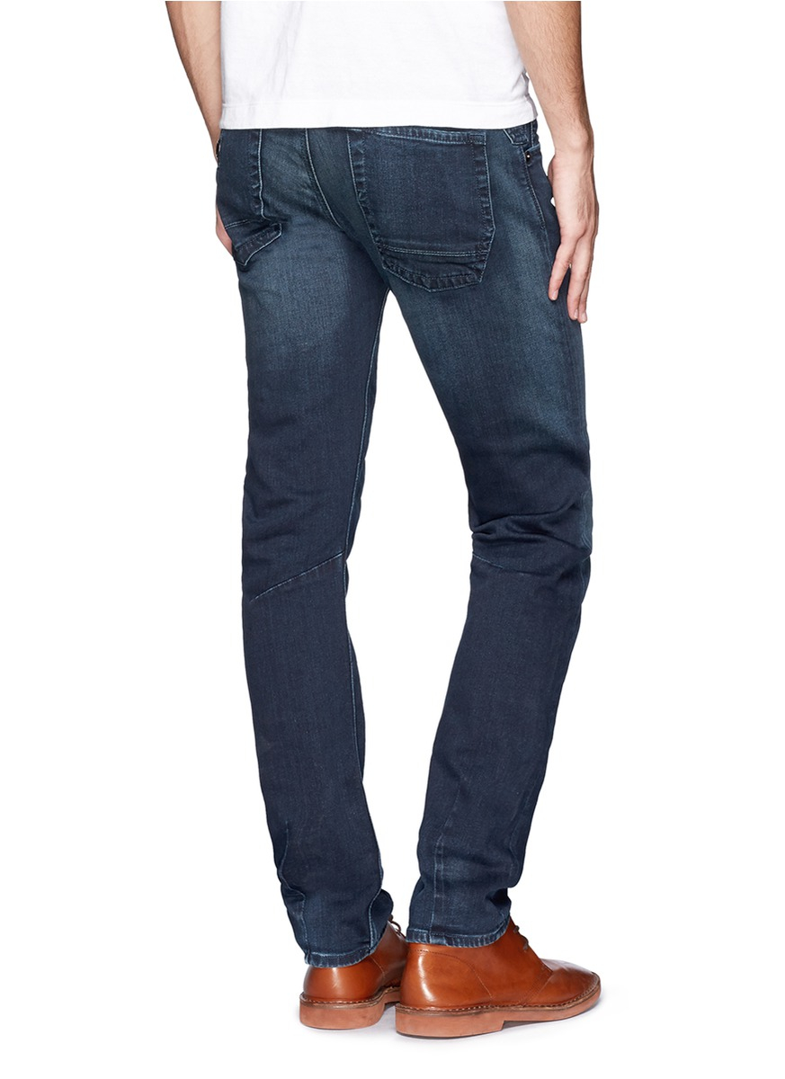 Lyst - Denham 'skin' Slim Fit Jeans in Blue for Men