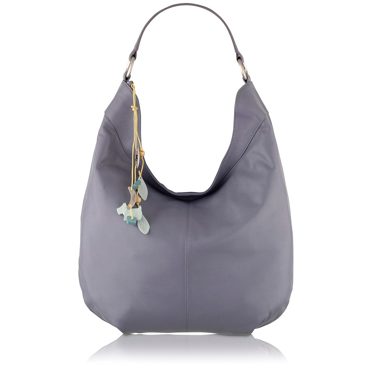 Radley Grey Leather Shoulder Bag | semashow.com