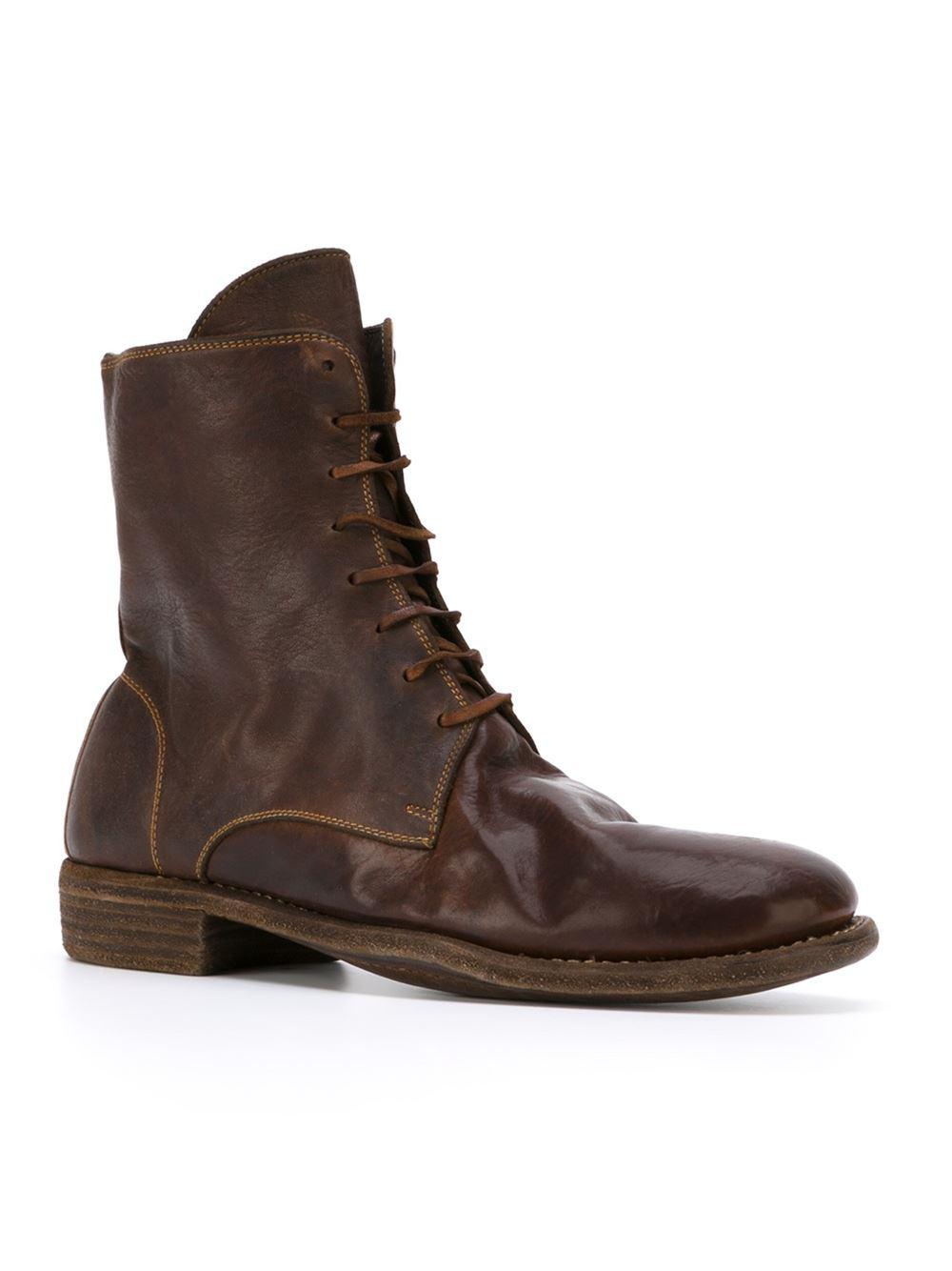 Lyst - Guidi Combat Boots in Brown for Men