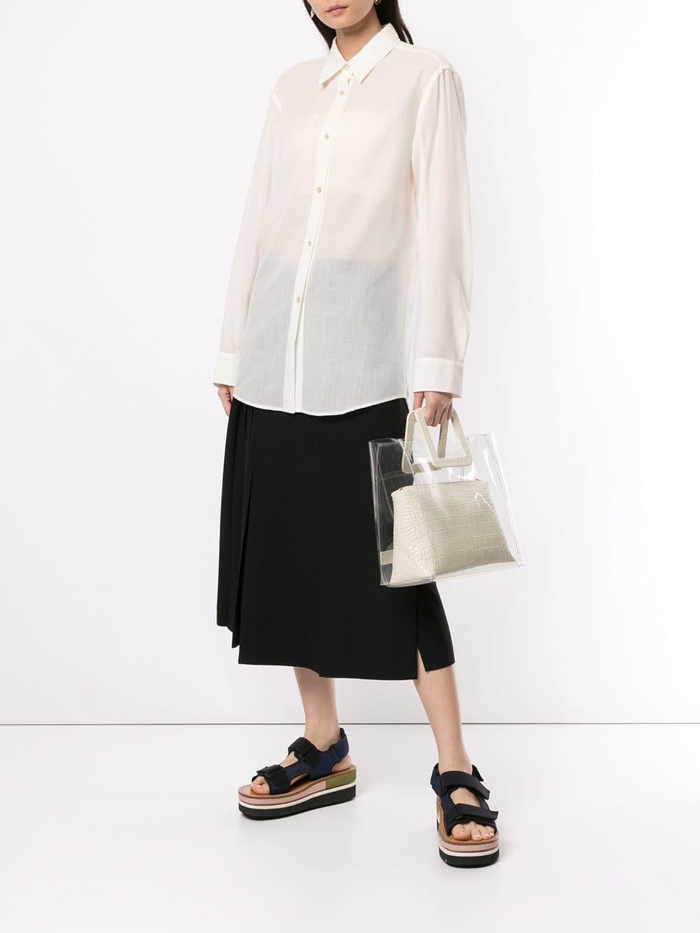 Lyst - Gabriela Hearst Long Sleeve Shirt in Yellow
