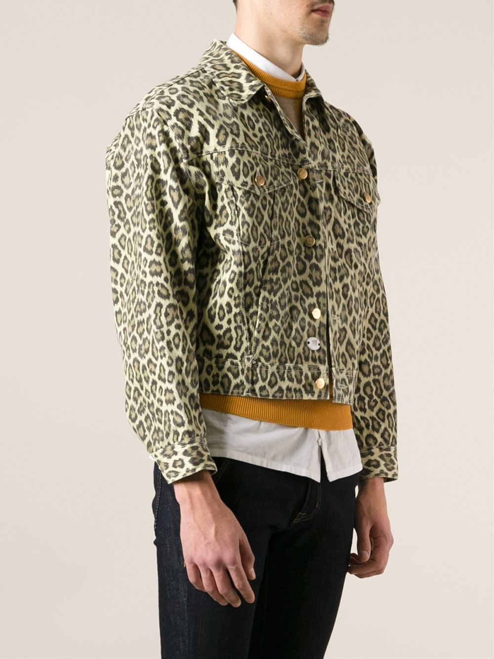 Lyst - Jean Paul Gaultier 'junior Gaultier' Leopard Denim Jacket for Men
