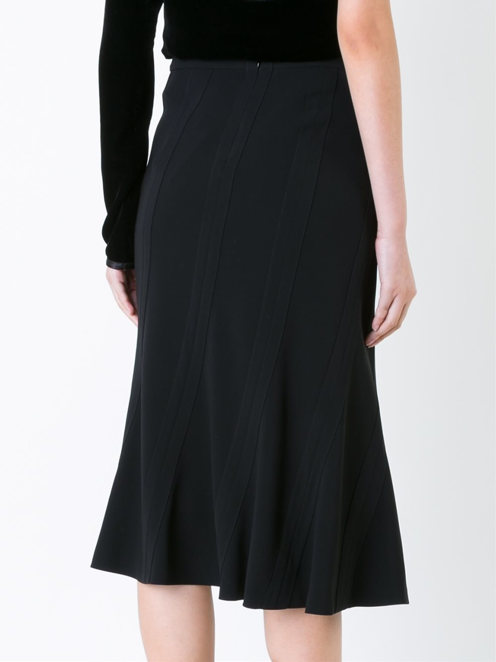 Altuzarra Ruffled Hem Mid-length Skirt in Black | Lyst