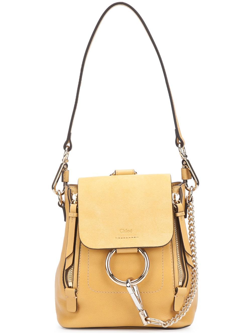 Lyst - Chloé Chloé Mini Faye Backpack