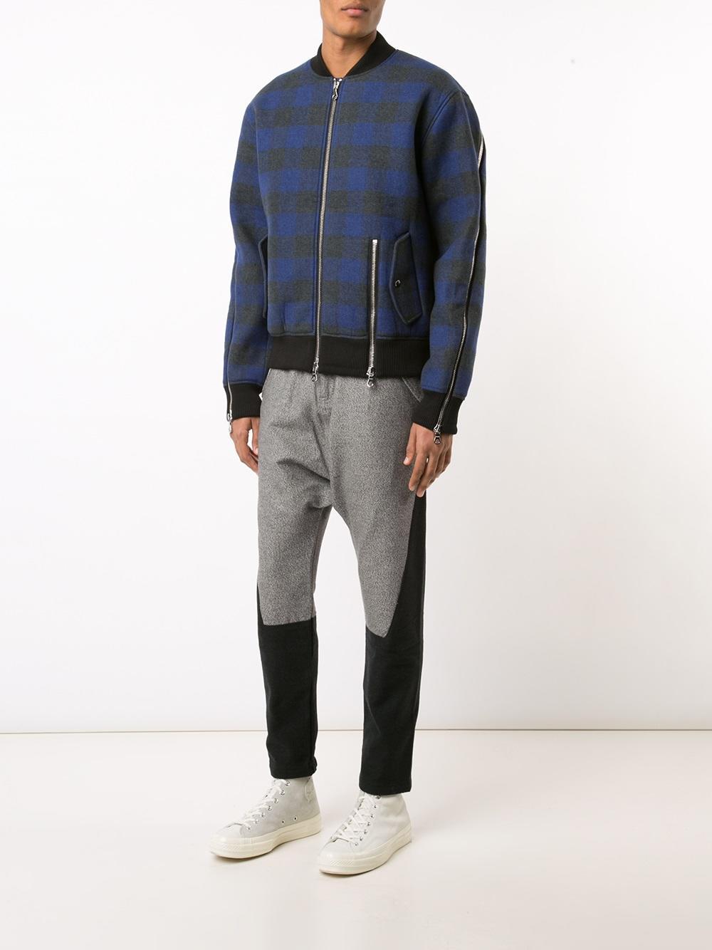 Mostly heard rarely seen Plaid Bomber Jacket in Black for Men | Lyst
