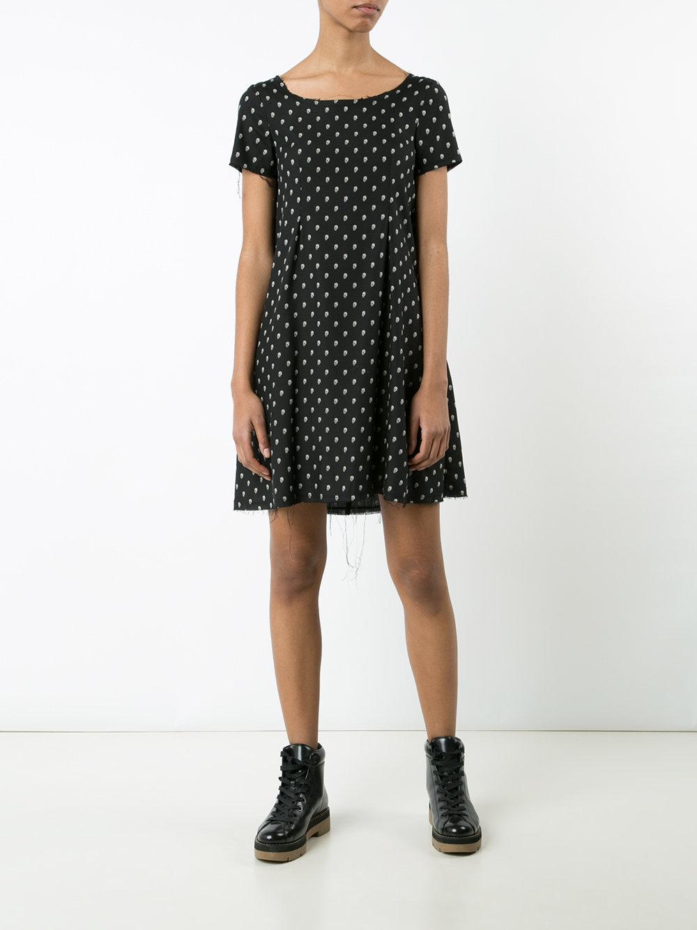 Lyst - R13 Skull Print Dress in Black