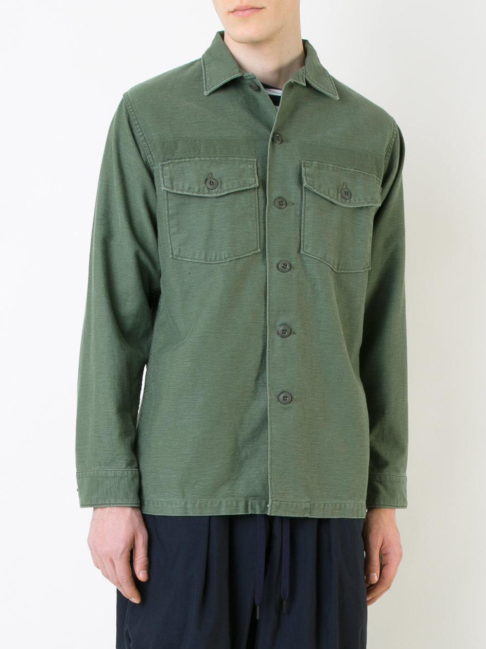 Lyst - Orslow - Army Shirt - Men - Cotton - 3 in Green for Men