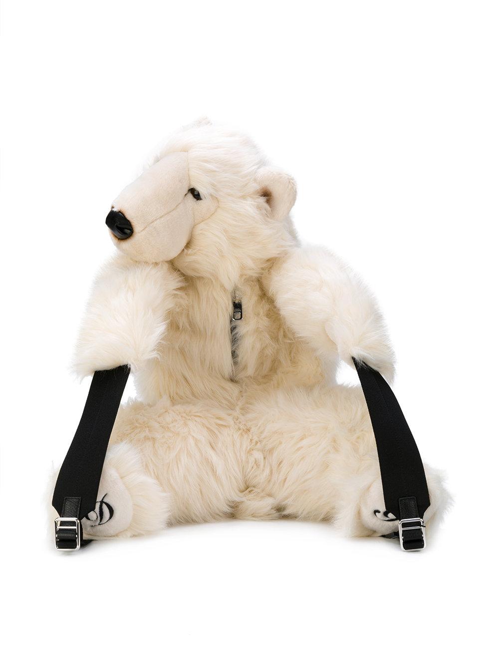Lyst - Dolce & Gabbana Polar Bear Backpack in White for Men