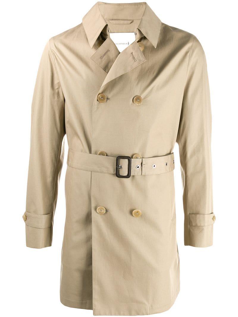 Mackintosh Fawn Trench Coat in Natural for Men - Lyst