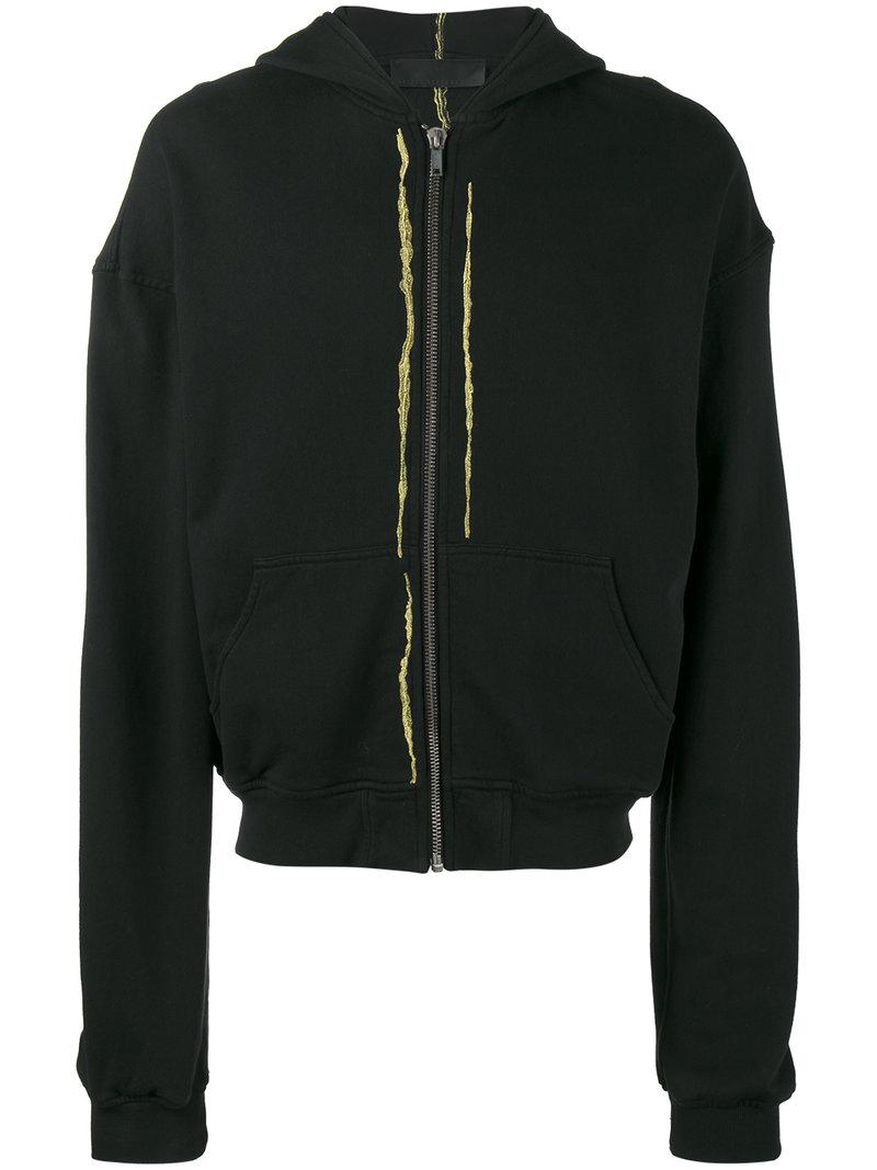Haider Ackermann Cotton Perth Zip-up Hoodie in Black for Men - Lyst
