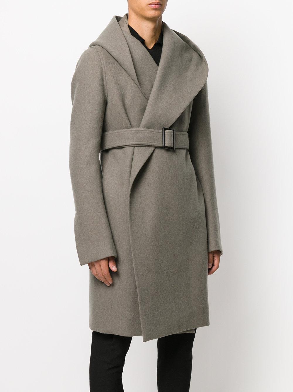 Lyst - Rick Owens Glitter Trench Coat in Green