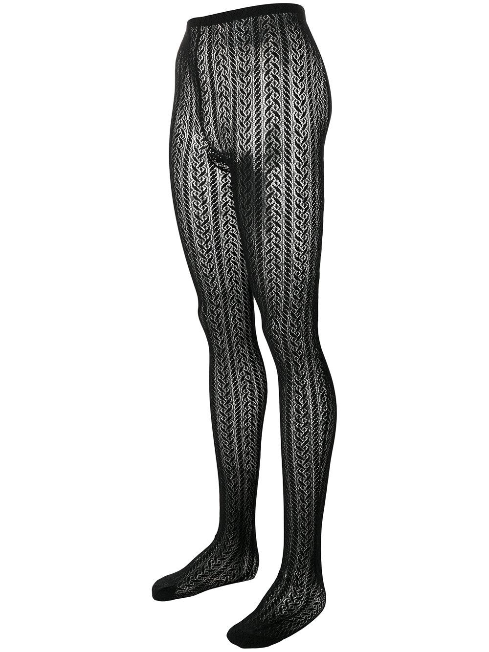 Lyst - Philosophy Di Lorenzo Serafini Patterned Tights in Black