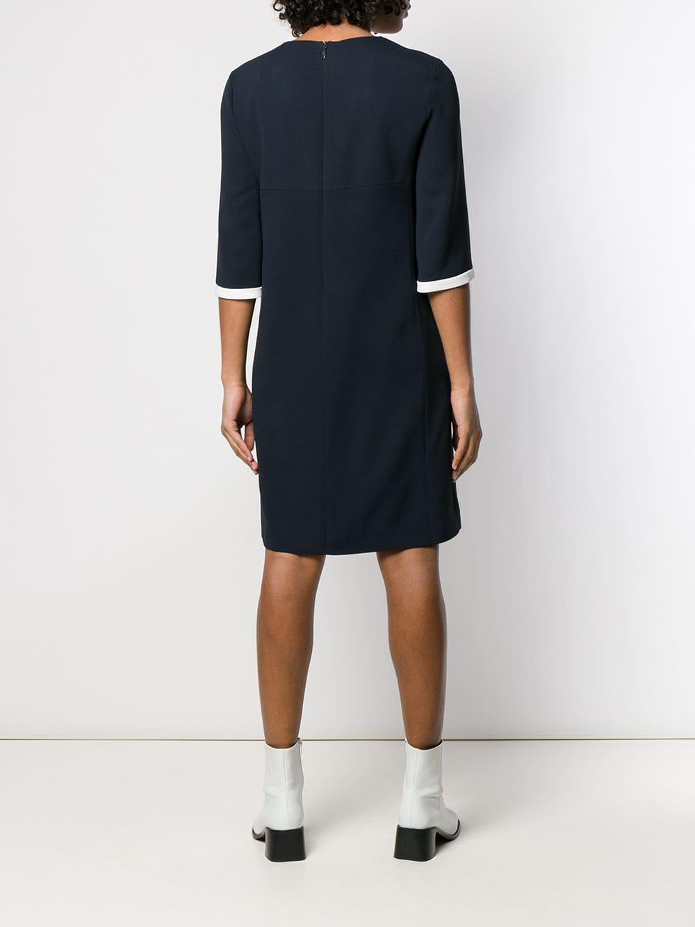 Fay Fitted Midi Dress in Blue - Lyst
