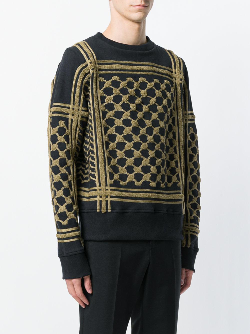 Lyst - Ktz Keffiyeh Sweatshirt in Black for Men
