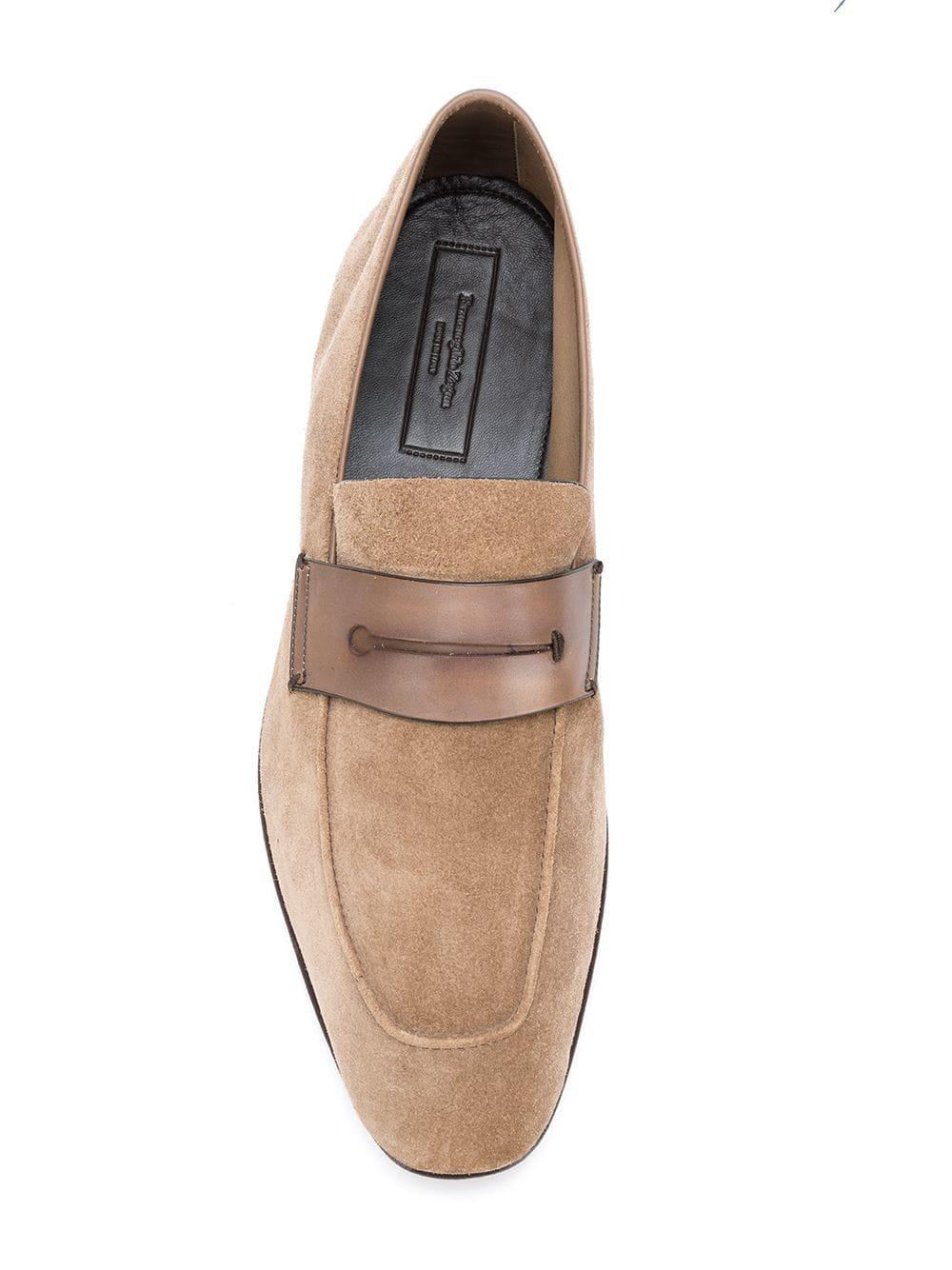 Ermenegildo Zegna Leather L'asola Loafers in Brown for Men - Lyst