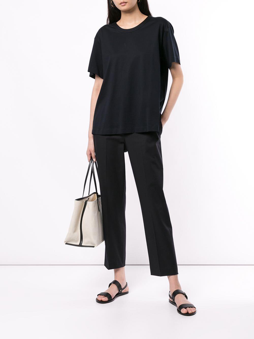Lyst - Jil Sander Navy Short-sleeve Fitted T-shirt in Blue