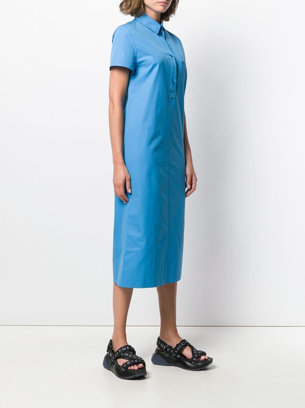 Kwaidan Editions Poplin Shirt Dress in Blue - Lyst