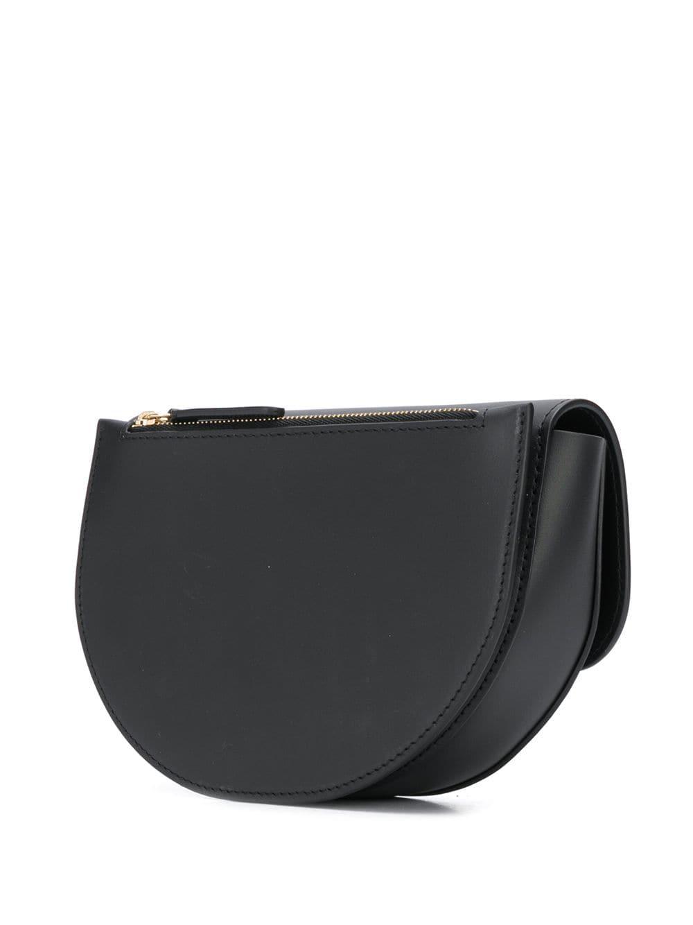 Wandler Anna Foldover Belt Bag in Black - Lyst
