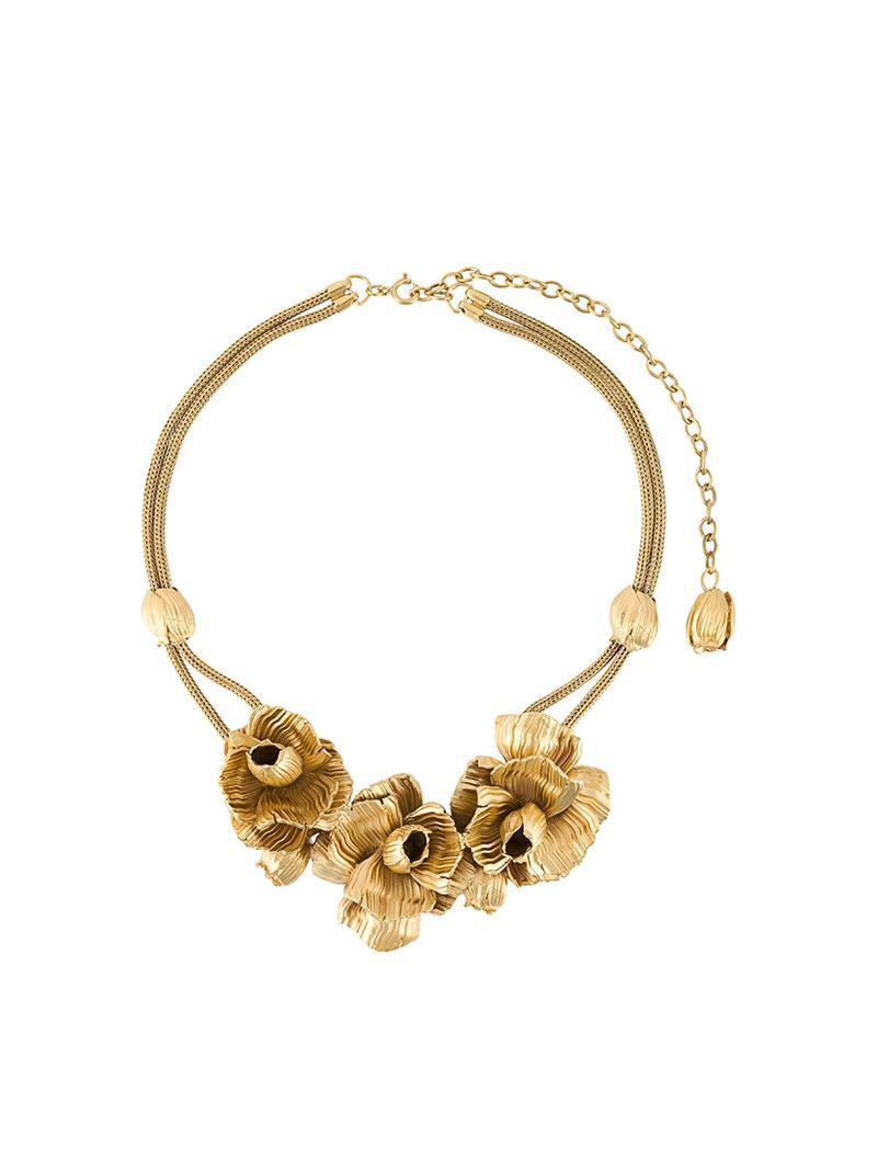 Lyst - Lara Bohinc 'roses' Necklace in Metallic