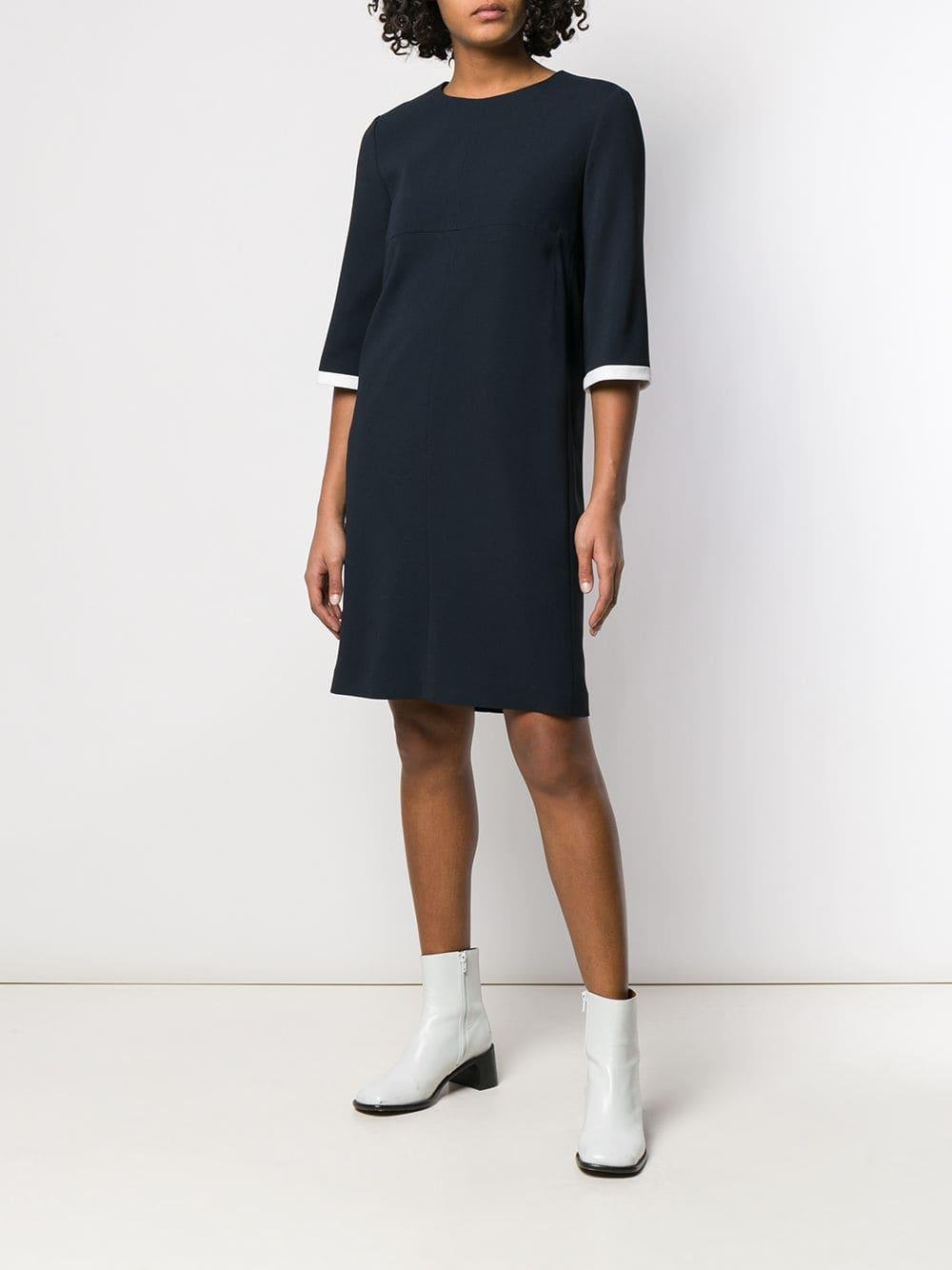 Fay Fitted Midi Dress in Blue - Lyst