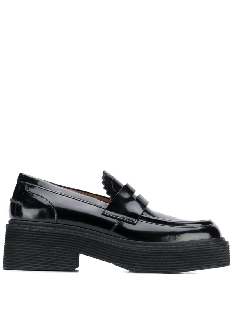 Marni Chunky Platform Loafers in Black - Lyst