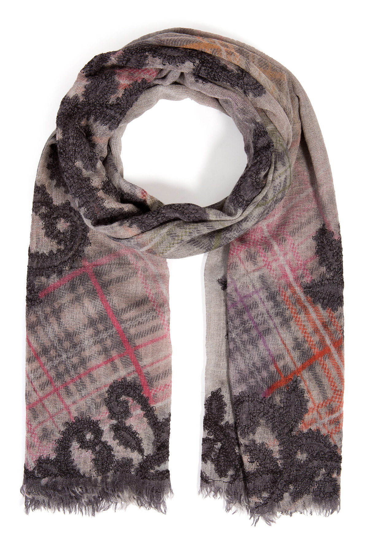 Lyst - Faliero sarti Trenino Scarf in Gray