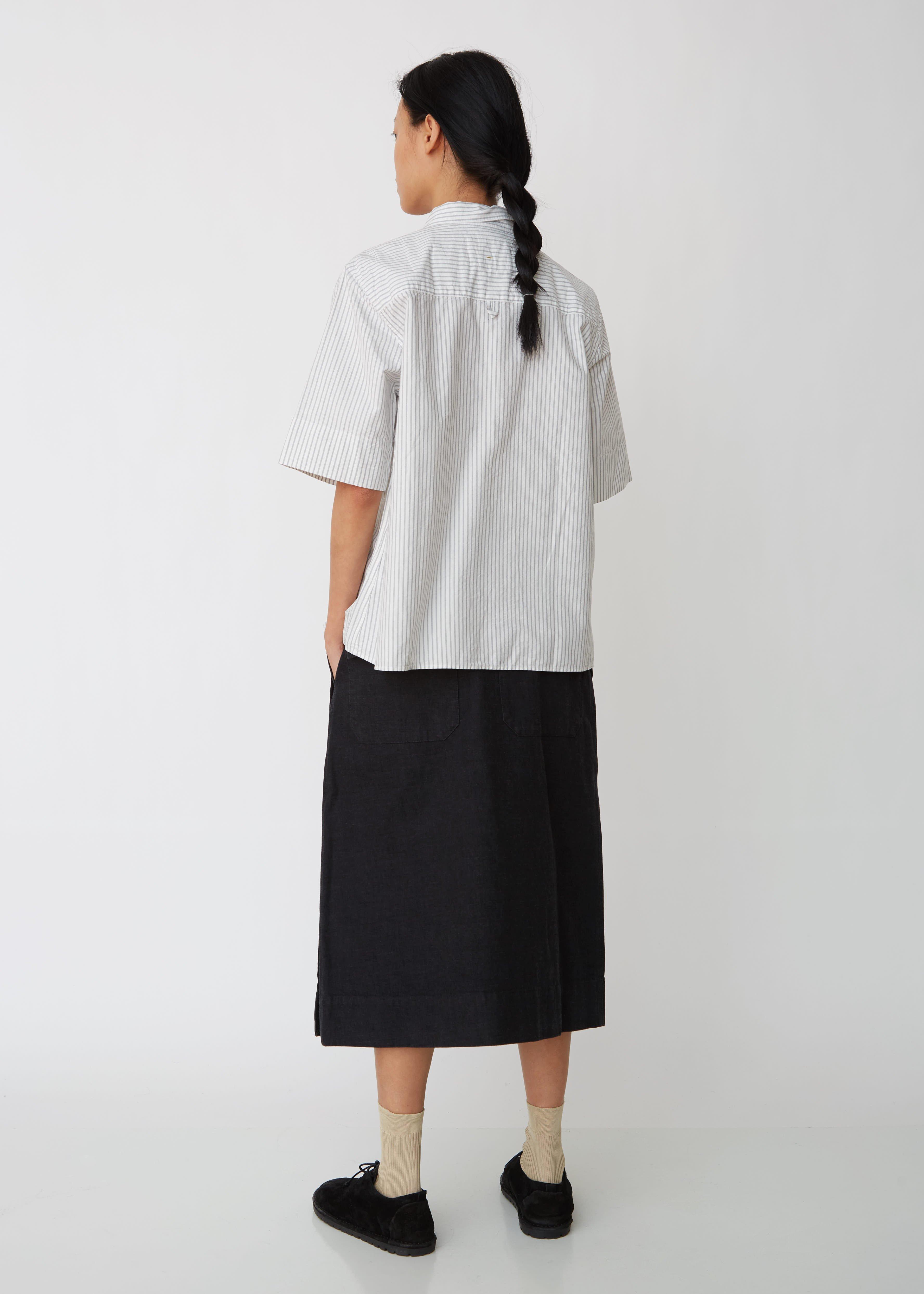 Lyst - MHL by Margaret Howell Short Sleeve Pocket Swing Shirt in White
