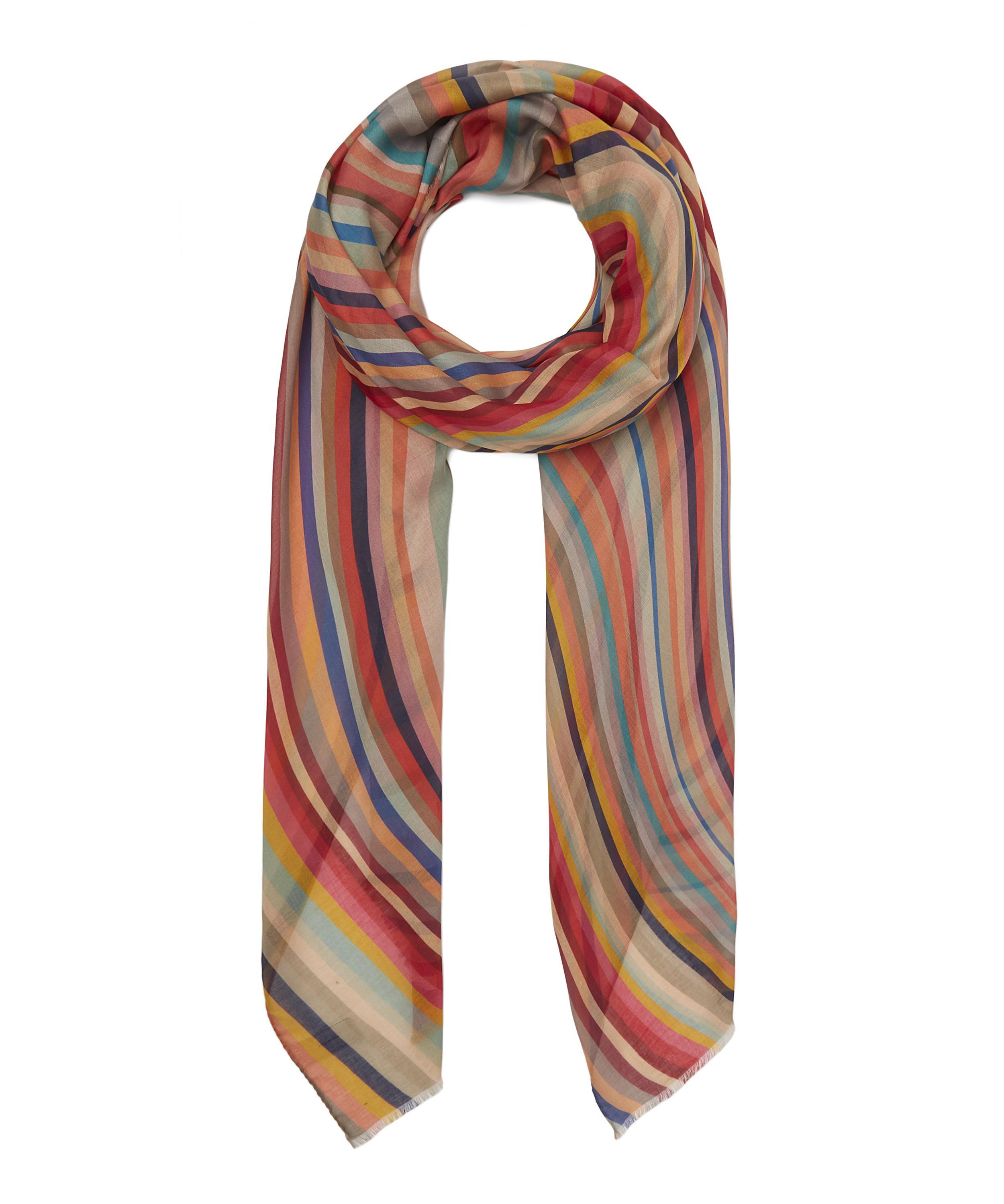 Paul Smith Swirl Silk-blend Scarf - Lyst