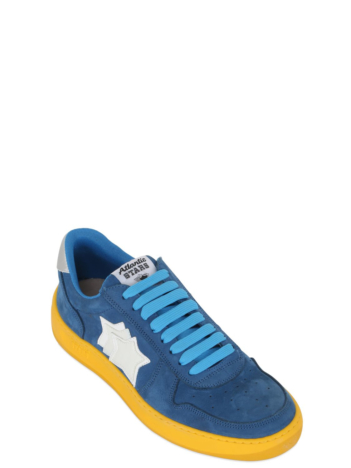 Lyst - Atlantic Stars Star Suede Sneakers in Blue for Men