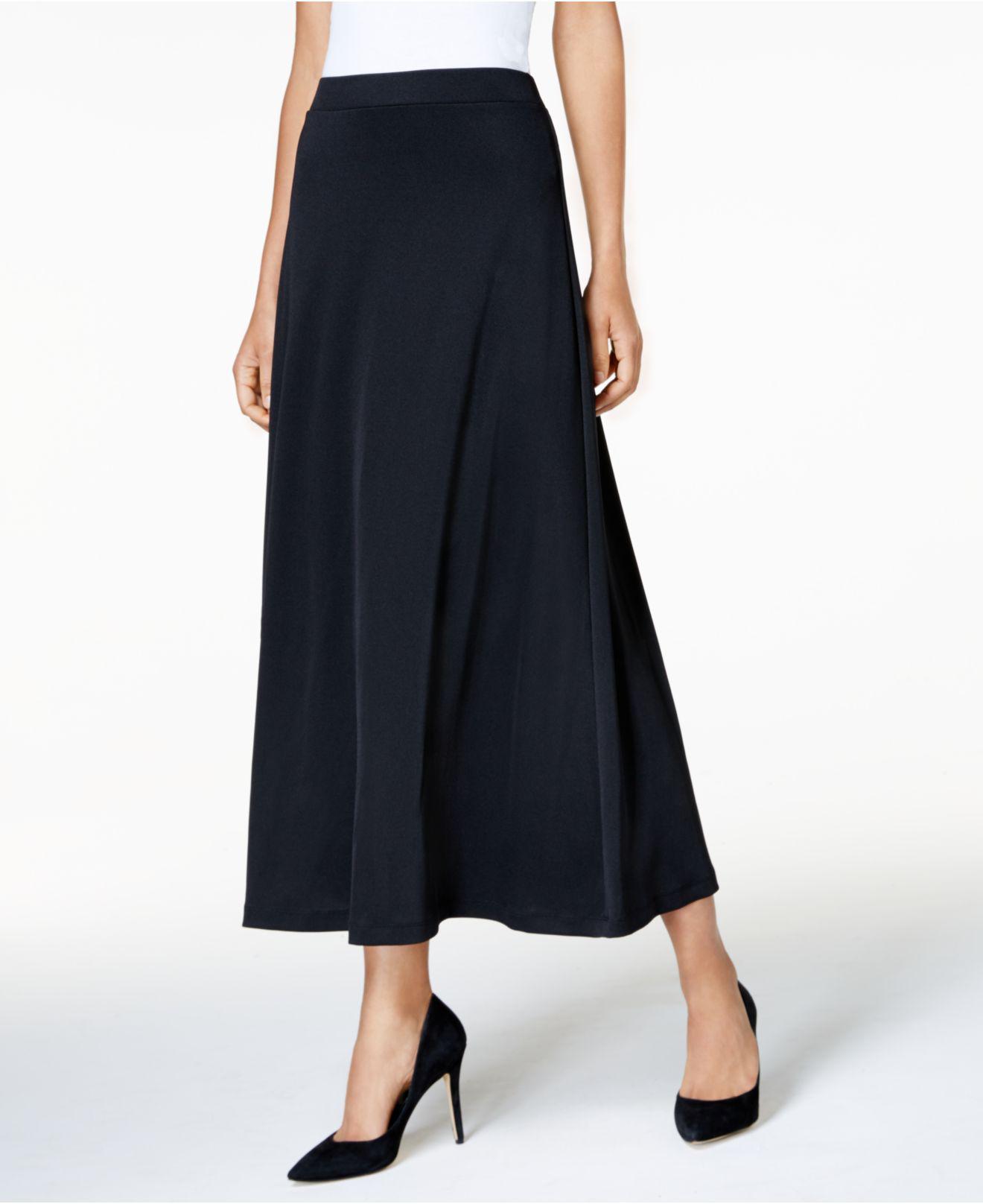 Lyst - Kasper Pull-on Maxi Skirt in Black