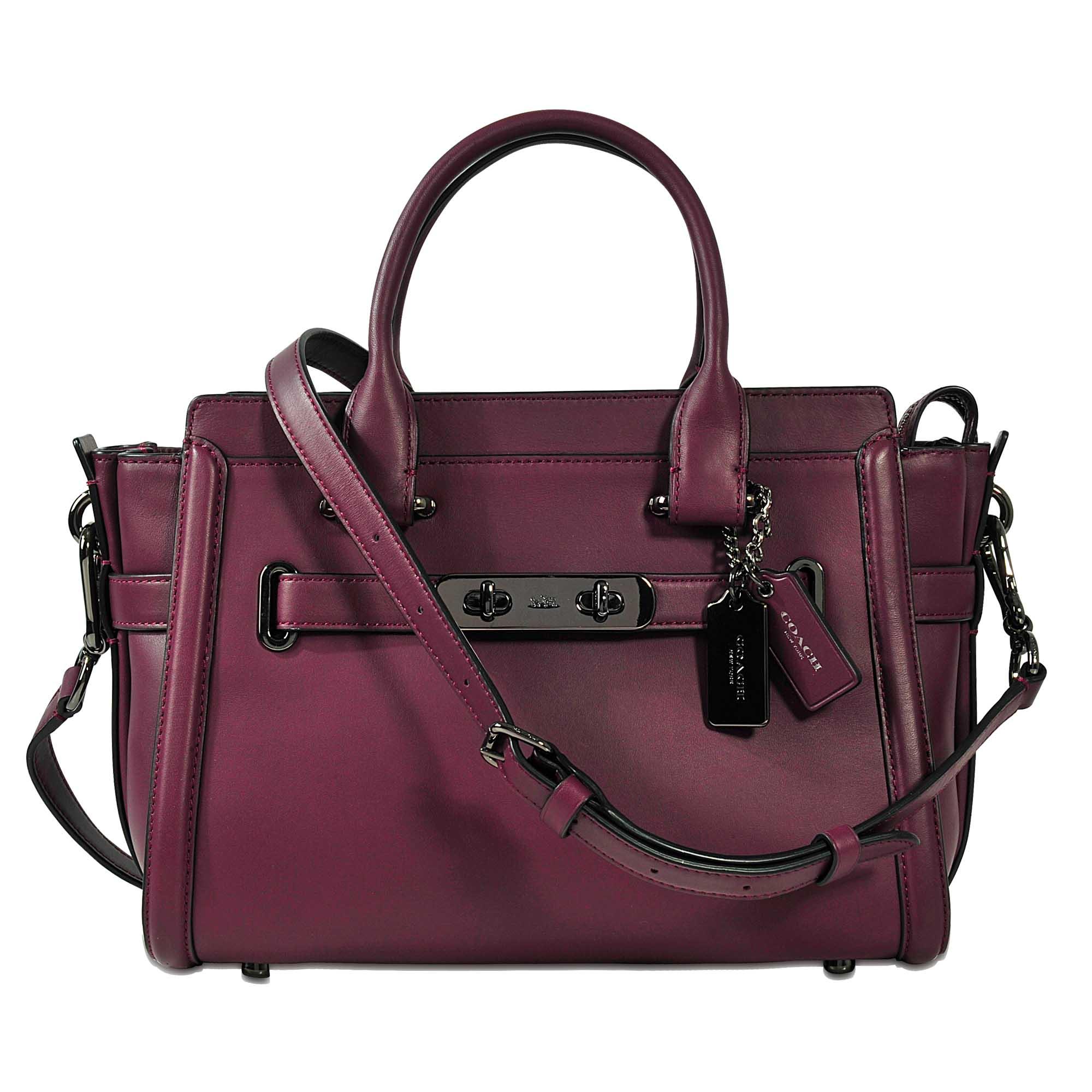 Coach Swagger 27 Bag In Glovetan Leather in Purple | Lyst