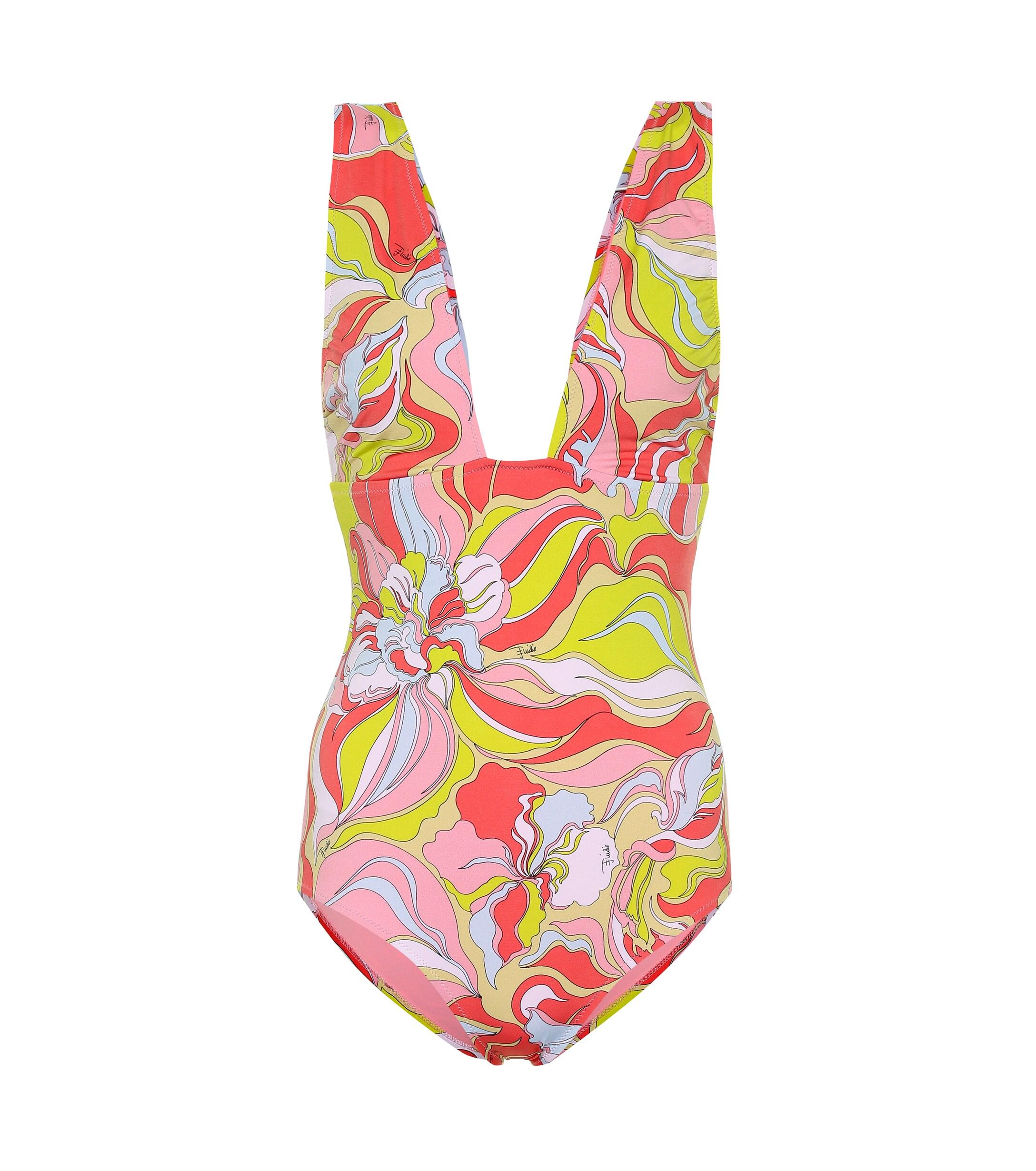 Emilio Pucci Printed Swimsuit - Lyst