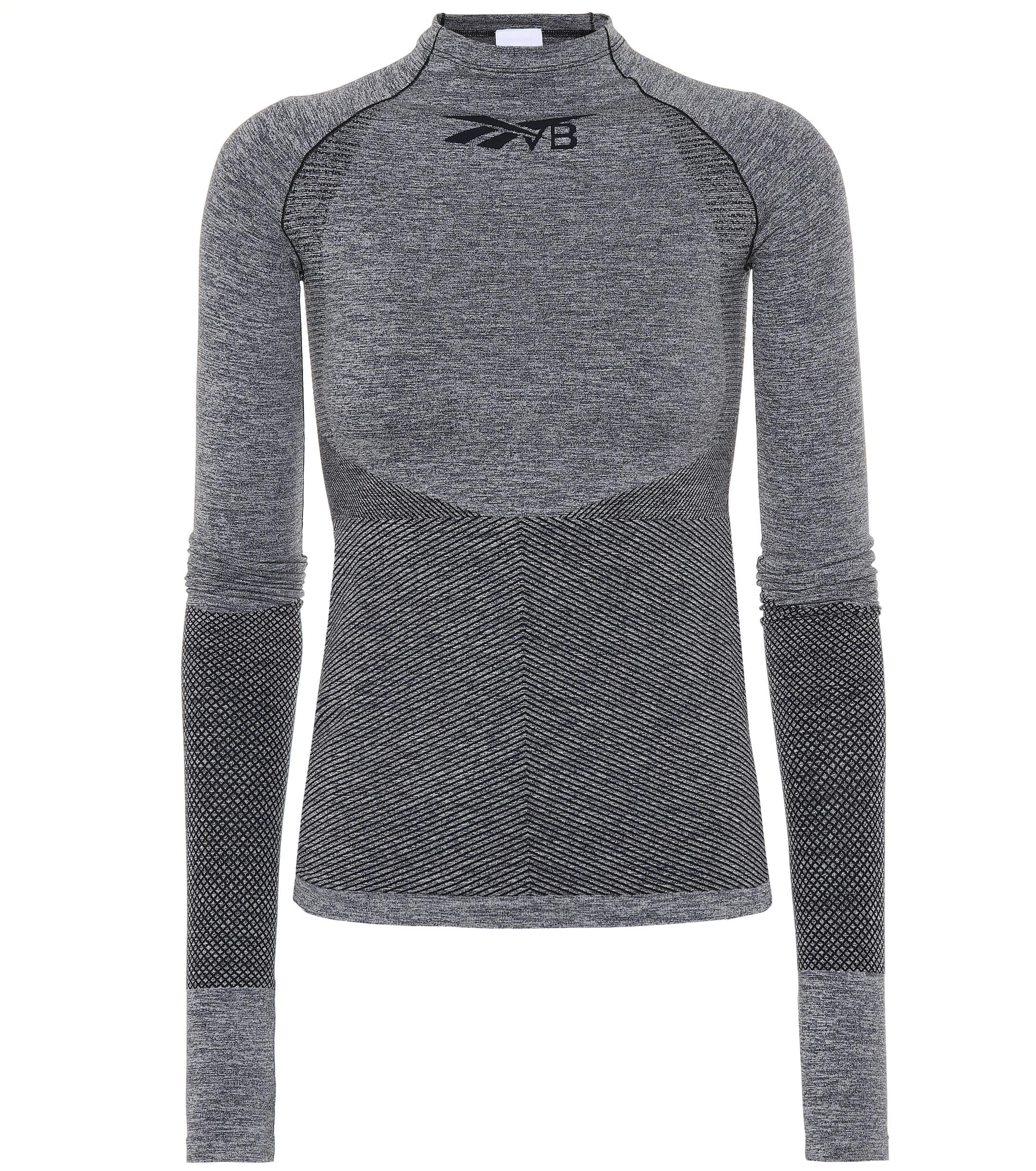 Reebok X Victoria Beckham Seamless Technical Top in Grey (Gray) - Lyst