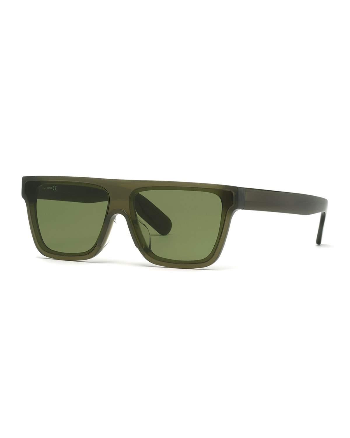 KENZO Men's Flat-top Acetate Sunglasses Green in Green for Men - Lyst