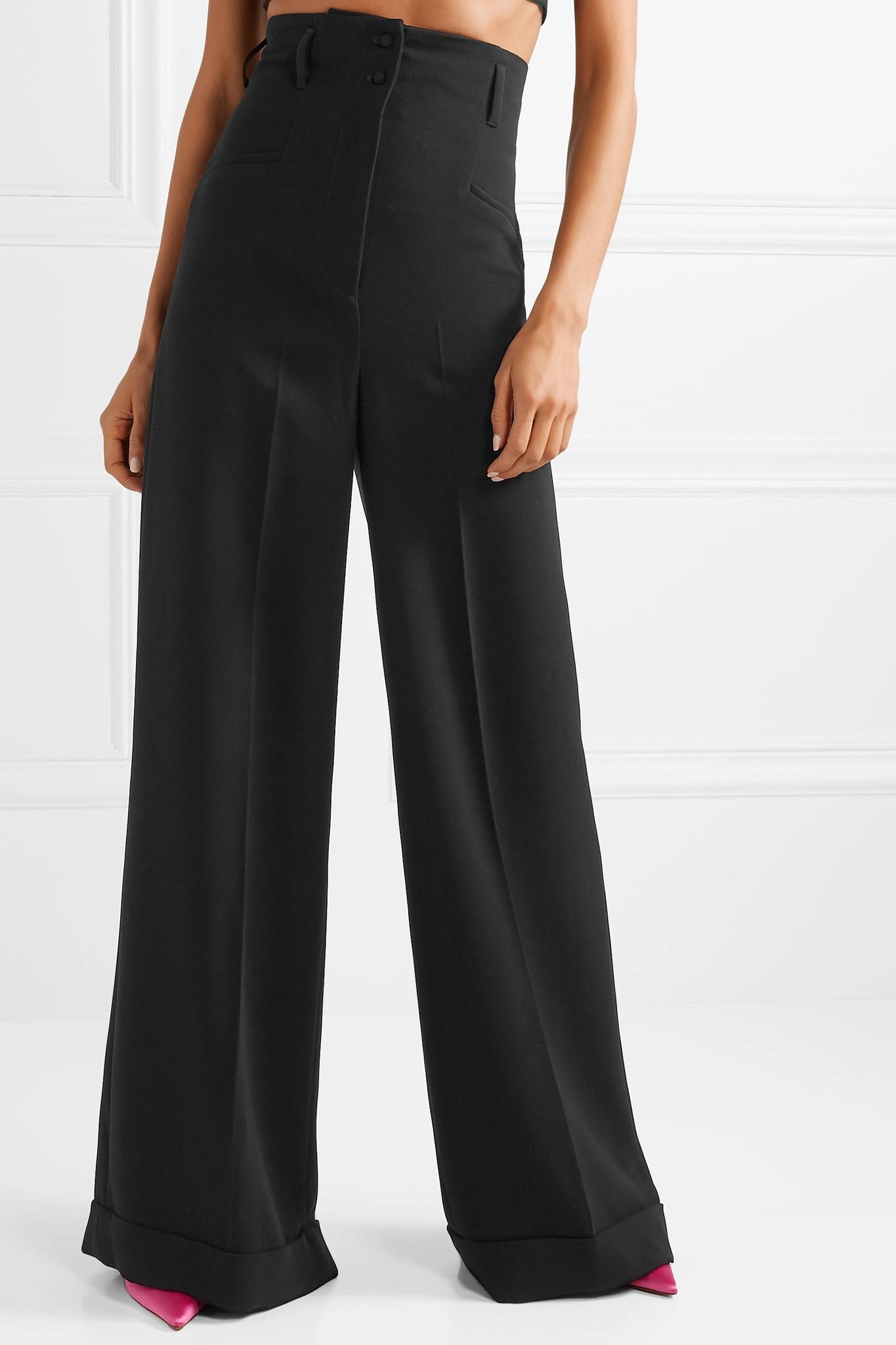 Racil Marlene Crepe Wide-leg Pants in Black - Lyst