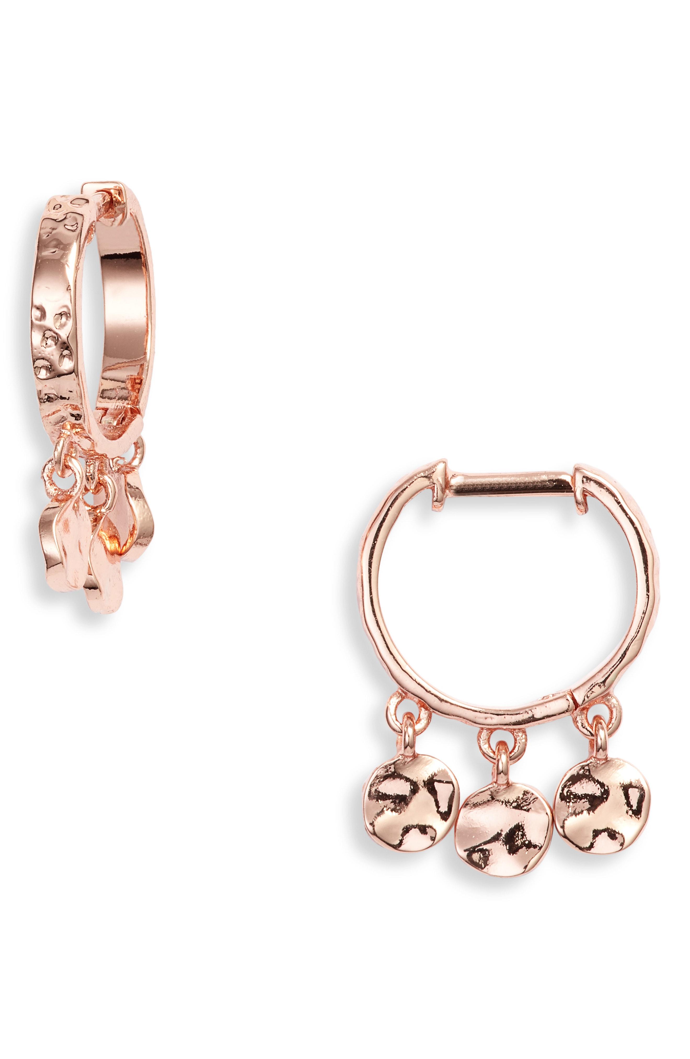 Lyst - Gorjana Chloe Mini Disc Huggie Hoop Earrings in Metallic